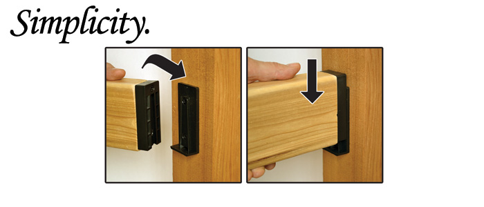 Shadow Rail Connector-Hidden Fastener Connector-Elegant-Simple-Tough