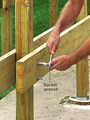 Can I Reinforce My Deck's 4x4 Carriage Bolted Supporting Girders with a ...